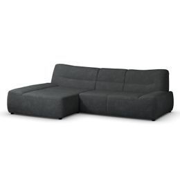 DOMO collection Ecksofa &raquo;Cesena&laquo; - 288x175x81cm - anthrazit -