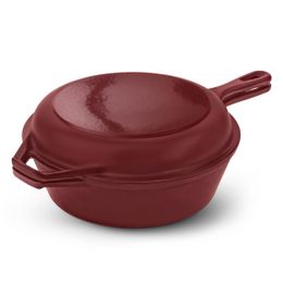 Tchibo - 2-in-1-Gusseisentopf und -pfanne - schwarz