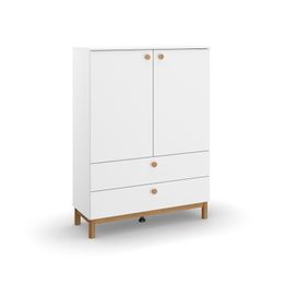 Rauch Kommode &raquo;Freyja&laquo; mit 2 Schubladen und 2 T&uuml;ren - 93x42x130cm - braun -