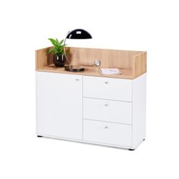 Tchibo - Sideboard mit Schubladen und T&uuml;r - 108x40x92cm - braun -
