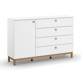 Rauch Kommode &raquo;Freyja&laquo; mit 4 Schubladen und T&uuml;r - 140x42x92cm - braun -