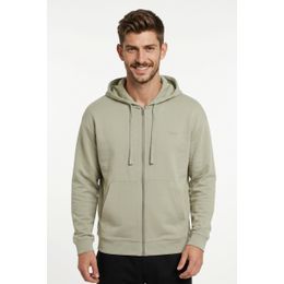 Hugo Herren Kapuzensweatjacke, gr&uuml;n, Gr. XL, unifarben, Sweatware, Obermaterial: 100% Baumwolle, Sweatjacken, Relaxed Fit, Kapuze, Taschen