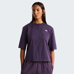 The North Face Damen T-Shirt "W TNF ESSENTIAL SIMPLE DOME BOXY RLX SS TEE", lila, Gr. S, Jersey, Obermaterial: 100% Baumwolle, Shirts