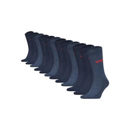 Levi's LEVI'S Herren Kurzsocken "Socken 12er Pack", Gr. 39, blau, Obermaterial: 74% Baumwolle CO. 21% Polyester PES. 3% Elasthan EL. 2% Polyamid PA., Socken