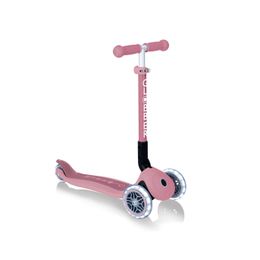 Globber Roller &raquo;Junior Foldable Lights Eco&laquo; - dunkelrosa