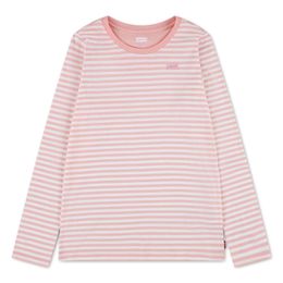LEVI'S KIDS M&auml;dchen Langarmshirt "LVG STRIPE LS TEE", rosa, Gr. 2, gestreift, Jersey, Obermaterial: 60% Baumwolle, 40% Polyester, Shirts, in