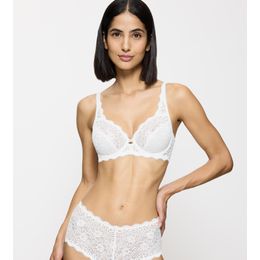 Triumph Damen B&uuml;gel-BH "Amourette W", Gr. 80, wei&szlig;, Spitze, Obermaterial: 62% Polyamid, 24% Elasthan, 8% Lyocell, 6% Polyester, unifarben, BHs,