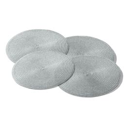 Tchibo - 4 Platzsets - silber