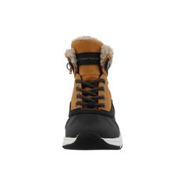 Tom Tailor Damen Winterstiefel "Tom Tailor Stiefel", Gr. 34, braun, Polyurethan, unifarben, Schuhe