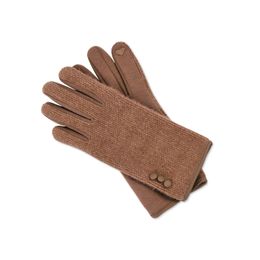 Tchibo - Handschuhe im Materialmix - Damen - Gr. 8 - cognac