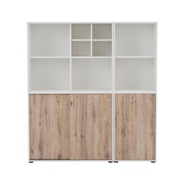 Tchibo - 5-teiliges B&uuml;rom&ouml;bel-Set &raquo;Serie 400&laquo; - 100,1x41x83,6cm - silber -