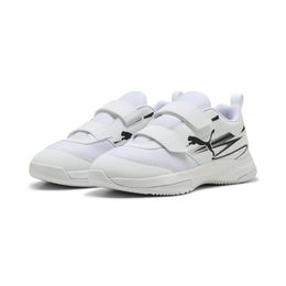 Puma Kinder Sneaker "Varion II Hallensportschuhe Jugendliche", Gr. 28, schwarz-wei&szlig;, Obermaterial: Textil, Synthetik. Futter: Textil. Innensohle: