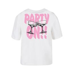 MISS TEE Damen T-Shirt "Miss Tee Party On Tee", wei&szlig;, Gr. S, bedruckt, 100% Baumwolle, Shirts