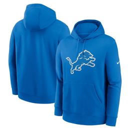 Nike Damen Kapuzenpullover "Nike Hoodie Detroit Lions Nike Club Logo", blau, Gr. S, 82% Baumwolle, 18% Polyester, Pullover
