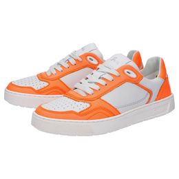 Sioux Damen Sneaker "Tedroso-DA-700", Gr. 44, orange, Obermaterial: 100% Lammnappaleder LANA. 100% Gummi rubber., Schuhe