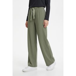 Pieces Damen Sweathose "PCCHILLI WIDE GLITTER SWEAT PANT NOOS BC"deep lichen gr&uuml;n detail:wide lurex, Gr. XS, unifarben, Sweatware, Obermaterial: 50%