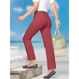Classic Basics Damen Bequeme Jeans, rot, Gr. 24, unifarben, 97% Baumwolle, 3% Elasthan, Jeans
