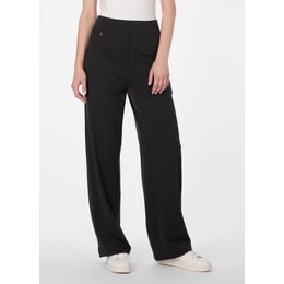Ragwear Damen Jogger Pants "EOWYN", schwarz, Gr. S, unifarben, Interlock, Obermaterial: 77% Polyester, 23% Elasthan, Hosen, Sehr elastisch mit