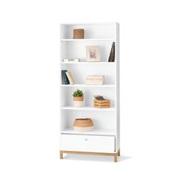 Tchibo - Hohes B&uuml;cherregal - 80x35x190cm - silber -