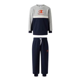 Champion Jogginganzug Jungen Gr&ouml;&szlig;e 128 navy / graumeliert / hellrot / offwhite
