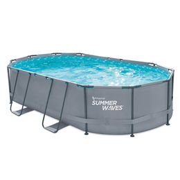 Summer Waves Active-Frame-Pool - anthrazit
