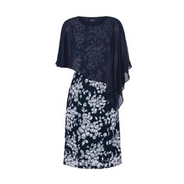 GOLDNER Damen Etuikleid "Kurzgr&ouml;&szlig;e Kleid aus eleganter Spitze mit Chiffon&uuml;berwurf", wei&szlig;, festlich, Gr. 21, Obermaterial: 93% Polyamid PA. 7%