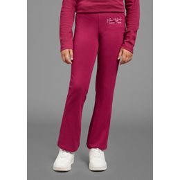 H.I.S. H.I.S M&auml;dchen Leggings "2er Packung H.I.S Leggings mit Schlag f&uuml;r M&auml;dchen", bunt, Gr. 146, meliert, Jersey, Obermaterial: 95% Baumwolle, 5% Elasthan,