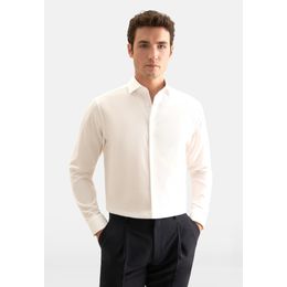 Seidensticker Herren Businesshemd "Schwarze Rose", wei&szlig;, Gr. 45, Strukturmuster, gemustert, 100% Baumwolle, Hemden, Regular 1/1 Kentkragen Struktur