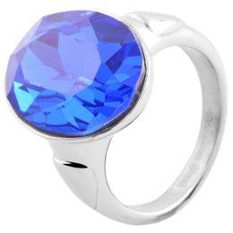 Adelia&acute;s ADELIA ́S Damen Fingerring "Damen Ring aus Edelstahl", 52, Edelstahl, blau, Edelstahl, Fingerringe