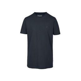 Cleptomanicx Herren T-Shirt "Ligull Regular", grau, Gr. L, bestickt, 100% Baumwolle, Shirts, mit kleiner Logo-Stickerei