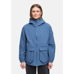 Navahoo Damen Outdoorjacke "Donnerwetter 14", blau, Gr. XXL, Obermaterial: 100% Nylon. Innenfutter: 62% Polyester, 33% Viskose, 5% Elasthan.