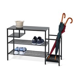 Tchibo - Metallregal f&uuml;r den Flur - 95,5x30,5x59cm - schwarz -