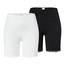 Tchibo - 2 Radler-Shorts - Damen - Gr. L - schwarz