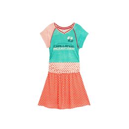 Desigual Kleid M&auml;dchen Gr&ouml;&szlig;e 122/128 t&uuml;rkis / rot / wei&szlig;