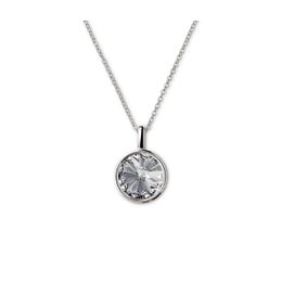 Tchibo - Kette mit Rivoli-Kristall von Swarovski - Damen - Gr. geblistert - silber