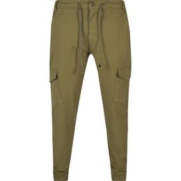 2Y Premium Herren Cargohose "2Y Premium Herren 2Y Premium Aramis Cargohose", gr&uuml;n, Gr. 33, unifarben, 98% Baumwolle, 2% Elasthan, Hosen