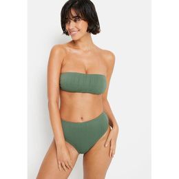 LSCN BY LASCANA Set: Bandeau-Bikini 'Egitura' gr&uuml;n Gr. 38 Cup A/B. Ohne B&uuml;gel Und Mit Seitlichen St&auml;bchen