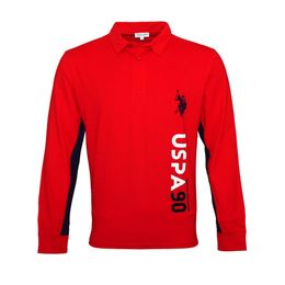 U.S. Polo Assn. Poloshirt Herren Gr&ouml;&szlig;e XXXL rot / schwarz / wei&szlig;
