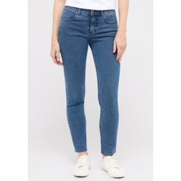 Angels Damen 5-Pocket-Jeans "CICI", blau, Gr. 42, Denim/Jeans, Obermaterial: 82% Baumwolle, 15% Polyester, 3% Elasthan, Jeans, aus sportivem Denim