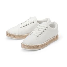 Tchibo - Canvas-Sneaker - Damen - Gr. 40 - wei&szlig;