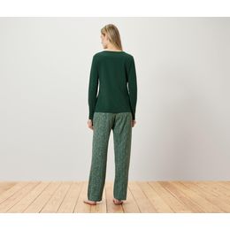 Tchibo - Pyjama - Damen - Gr. XL - dunkelgr&uuml;n