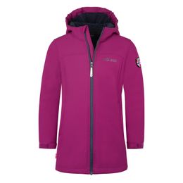 Trollkids Kinder Softshellmantel "GIRLS KRISTIANSAND COAT", blau, Gr. 164, Obermaterial: 94% Polyester, 6% Elasthan, M&auml;ntel, mit angeschnittener