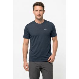Jack Wolfskin Herren Funktionsshirt "VONNAN S/S T M", grau, Gr. M, Obermaterial: 100% Polyester, Shirts, feuchtigkeitsregulierend, atmungsaktiv,