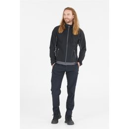 WHISTLER Herren Softshelljacke "Ryder", schwarz, Gr. S, mehrfarbig, 94% Polyester, 6% Elasthan, Jacken, mit atmungsaktiver Funktions-Membran