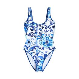 next Shapingbadeanzug Damen Gr&ouml;&szlig;e M blau / nachtblau / hellblau / wei&szlig;