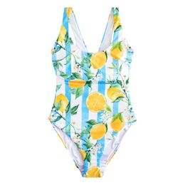 next Swimsuit female size S Blue / Lime / Grass green / natural white