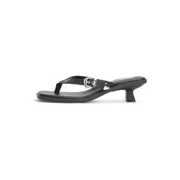 Tommy Jeans Zehentrenner 'Kitten Heel Toe Post' Damen Gr&ouml;&szlig;e 36 schwarz
