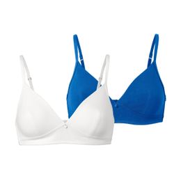 Tchibo - 2 Komfort-Soft-BHs - Damen - Gr. 85B - wei&szlig;