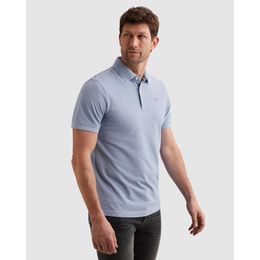 PME-Legend PME LEGEND Herren Poloshirt "Short sleeve polo pique garment dyed"hydrangea, Gr. L, Piqu&eacute;, Obermaterial: 100% Baumwolle, Shirts, Piqu&eacute; aus