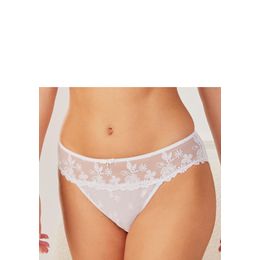 Damen Jazz-Pants Slips, NUANCE BY LASCANA, Gr. 44, wei&szlig;, Spitze, Obermaterial: 70% Polyamid, 16% Polyester, 14% Elasthan, Unterhosen, aus